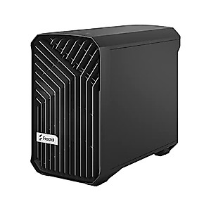 Fractal Design Torrent Nano Black - Solid Side Panel - Open Grille for Maximum air Intake - 180mm PWM Fan Included - Type C - mITX Airflow Mini Tower PC Gaming Case