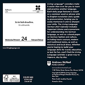 Living Language: German 2021 Day-to-Day Calendar