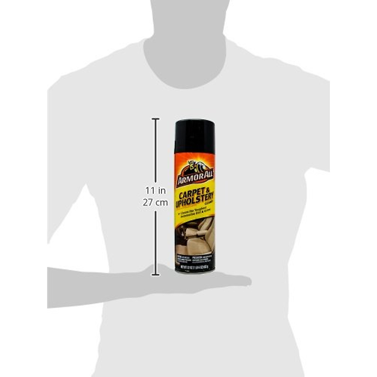 Fabric and Carpet Cleaner for Cars by Armor All, Car Upholstery Cleaner Spray, 22 Fl Oz