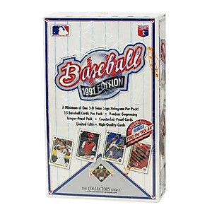 1991 Upper Deck Baseball High Series Card Box: Possible Aaron Autograph, Chipper Jones, Mike Mussina Rookie Cards