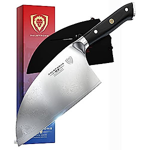 Dalstrong Serbian Chef Knife - 8 inch - Meat Cleaver - Shogun Series ELITE - Japanese AUS-10V Super Steel Kitchen Knife - G10 Handle - Sheath Included