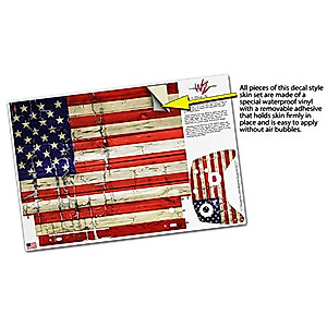 WraptorSkinz Decal Vinyl Skin Wrap Compatible with Xbox One X Console and Controller - Painted Faded and Cracked USA American Flag