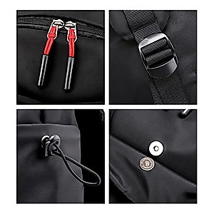 ZSYXM Backpack Sport Luxury Student School Bag Multifunctional Waterproof Backpack Men's Laptop Backpack Casual 15.6 Inch Men's Laptop Bag (Color : Big Black)