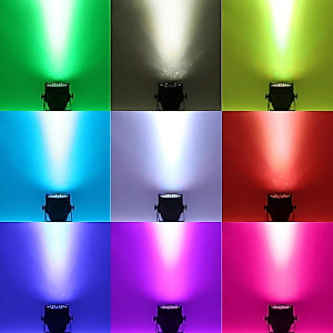 TENGCHANG 4Pcs 180W LED Stage Par 64 Light DMX512 RGBW Stage Washer Wedding DJ 54x3W