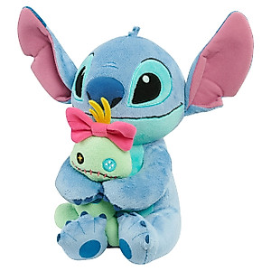 Disney Classics Lil Friends Stitch and Scrump Plush Stuffed Animal, Kids Toys for Ages 2 Up by Just Play