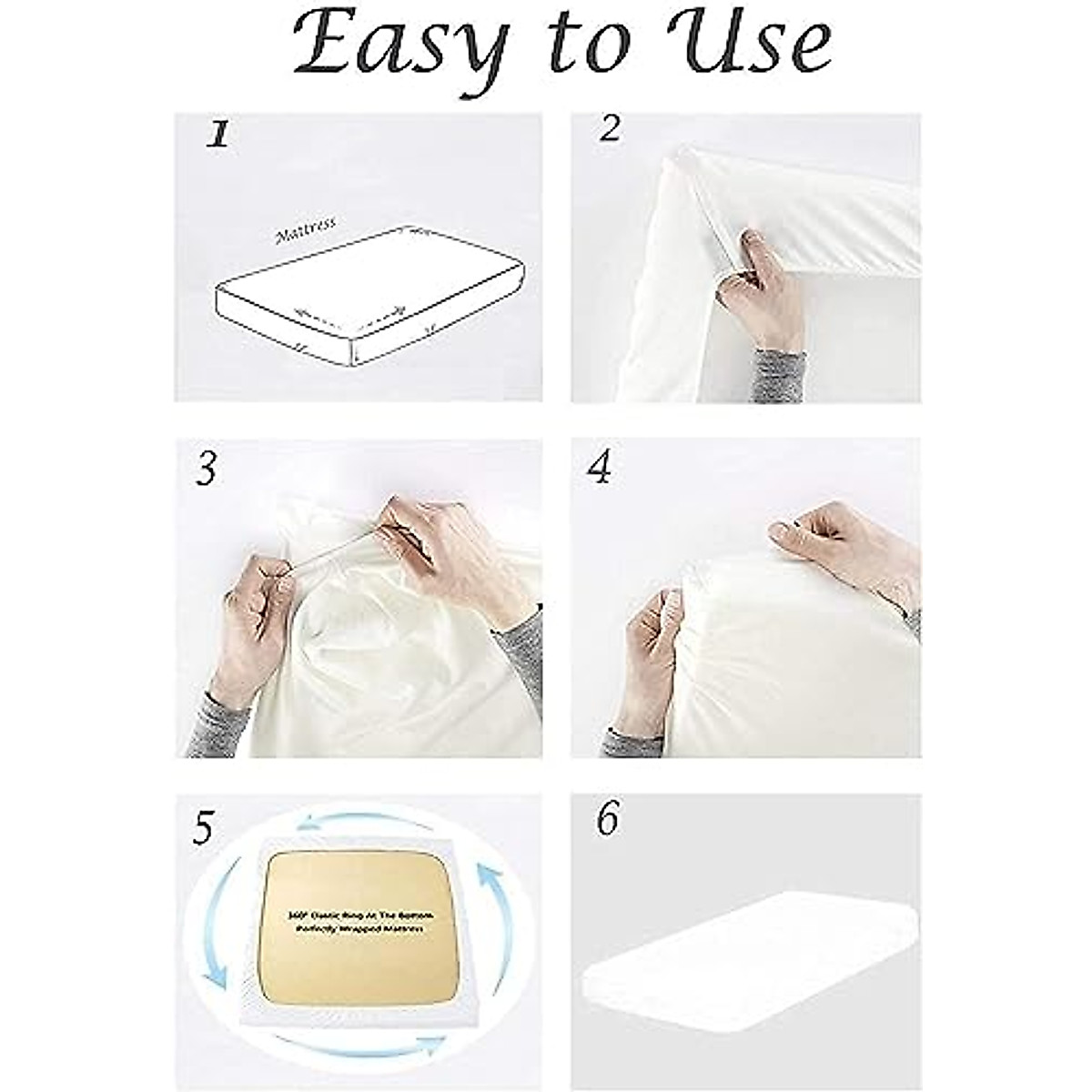 Fitted Sheet Full Size - Premium 1800 Microfiber - Ultra-Soft - Deep Pocket Sheets - Durable and Long Lasting - Full Fitted Sheet Only (Full, Light Grey)