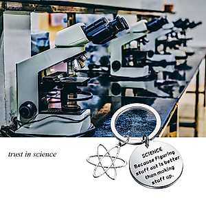 KUIYAI Science Because Figuring Stuff Out Is Better Than Making Stuff Up (stuff up keychain)