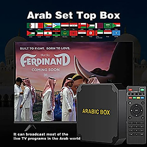 BOMIX 2023 Arabic TV Box Arabic Box with Thousands of Shows in HDR Image Quality in Portable Box with 64bit ARM
