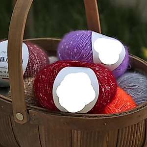 Pearl Mohair Wool Medium Fine Soft Smooth Scarf Sweater Hand Woven Material Bag Knitting Yarn Does Not Shed Wool (Color : 20 Fuchsia)