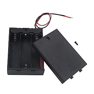 (Pack of 8)AA Battery Holder with Switch and Cover: 2PC Single AA Battery Holder with Cover, 2PC 2 AA Battery Holder with Switch, 2PC 3 AA Battery Holder, 2PC 4 AA Battery Holder with Leads and Wires