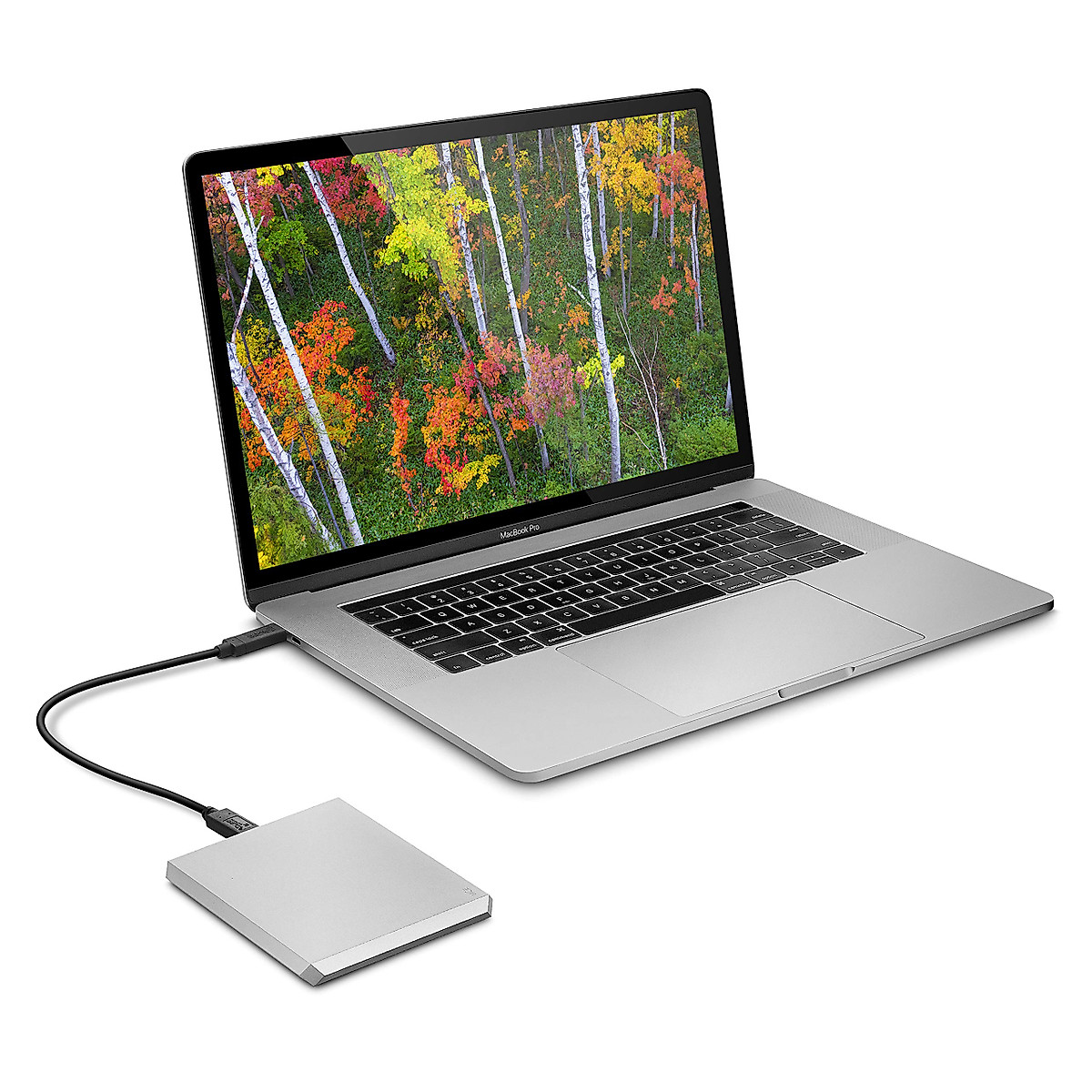 LaCie Mobile Drive 2TB External Hard Drive HDD – Moon Silver USB-C USB 3.0, 3.1 for Mac and PC Computer Desktop Workstation Laptop (STHG2000400)
