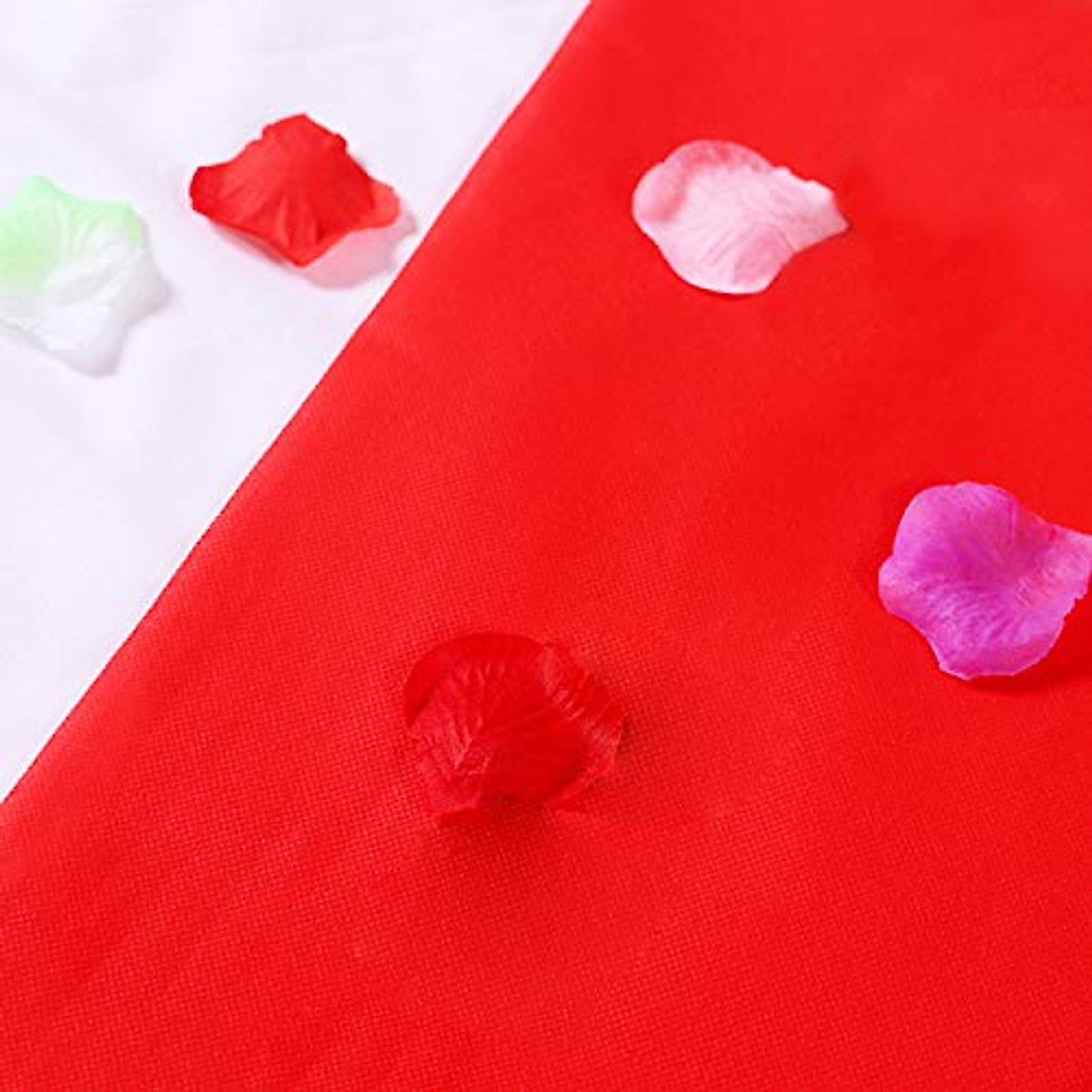 Red Carpet Aisle Runner for Party 24 in × 15 ft, 80 GSM Red Novelty Polyester Fabric Aisle Runner for Wedding, Red Runway Rug for Holiday Parties, Special Events