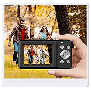 TOUMENY 1080P Hd Digital Camera, 44 Million Photos 16 Times Digital Zoom Camera Anti-Shake Home Video Camera