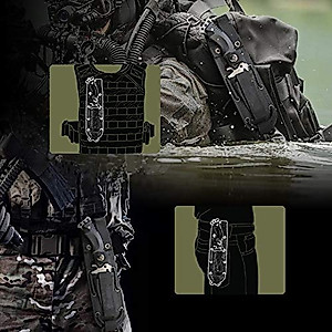 NedFoss 9.25" Fixed Blade Hunting Knife Bushcraft Knife, 440 Stainless Steel Full Tang Survival Knife w/G10 Handle and Sheath for Outdoor Camping, Fishing (GRAY WOLF)