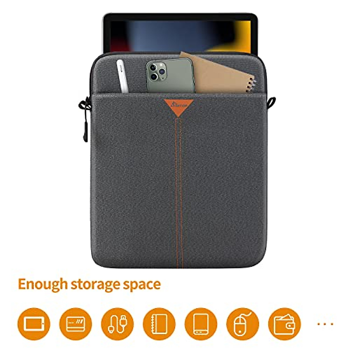 9-11 inch Tablet Sleeve iPad Sleeve Bag Compatible with iPad Pro 11-inch 4th Generation, iPad Air 5th Generation, iPad Air 5th Generation, Samsung Galaxy Tab S9+/S9, FE Lenovo Tab P11
