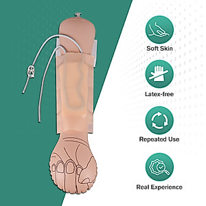 Ultrassist IV & Phlebotomy Practice Kit for Nursing Students, IV Start Kit for Injection Practice, Venipuncture Kit with Latex-Free Veins