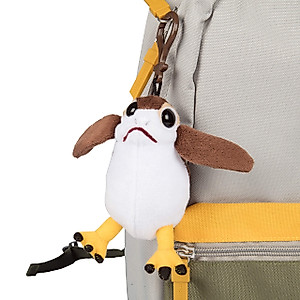 Seven20 Star Wars Porg Plush Clip On Figure Keychain Toy - Officially Licensed - Key Chain Gift for Kids, Teens & Adults - 4.5"