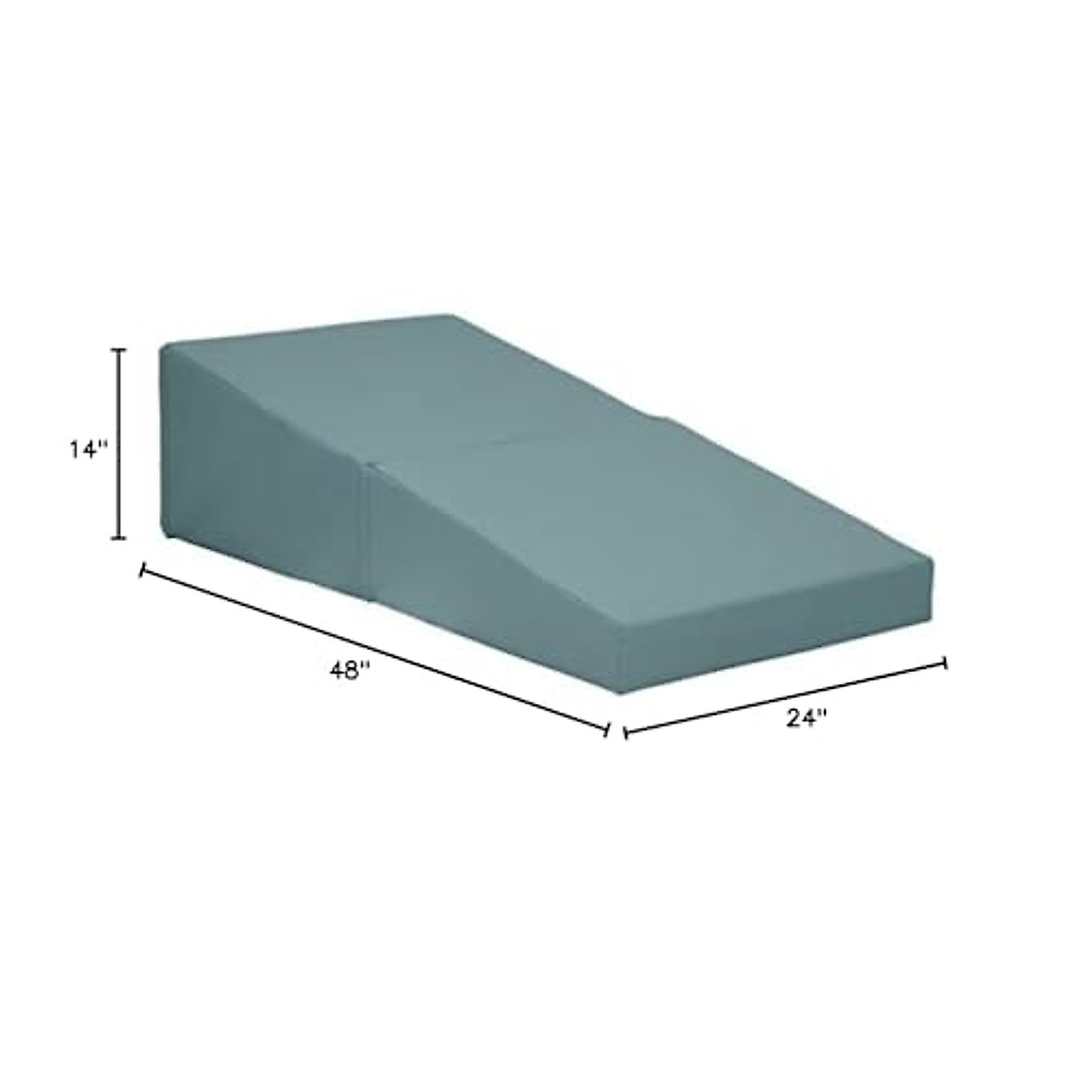 Z Athletic Gymnastics Junior Incline Mat (Cheese Wedge) Teal