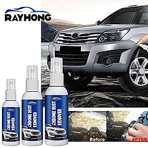 RAYHONG Rust Remover, Anti Rust Removal Spray for Metal Parts, Rollers, Door Hinges & Brake Parts, Anti Rust Inhibitor for RVs, Boats, Cars, Bikes