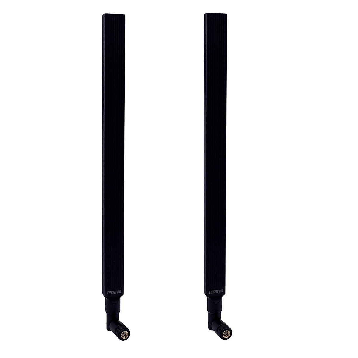 TECHTOO WiFi Antenna Dual Band 9 dBi 2.4/5.8GHz for Router AP - Security IP Camera - USB Card Adapter - PCI PCIe Cards - Range Extender - PC Desktop - Drone - PS4 Build (2.4/5.8GHz RP-SMA 2-Pack)