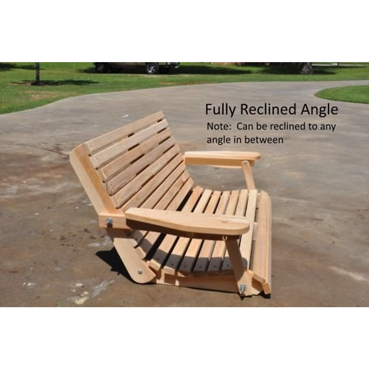 2 Foot Cypress Porch Swing with Unique Adjustable Seating Angle