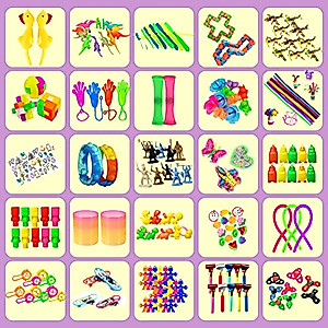 500 PCS Favors for Kids, Fidget Toys Pack, Easter Basket Stuffers, Goodie bag stuffers, Birthday Gift Toys, Stocking Stuffers Carnival Prizes Treasure Box Toys for Classroom, Pinata Stuffers, Bulk Toys Treasure Box for Boys and Girls
