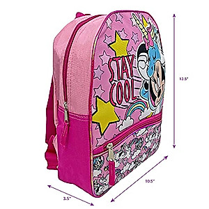 Disney Minnie Mouse Unicorn Pink Toddler Girls Backpack, 12 Inch