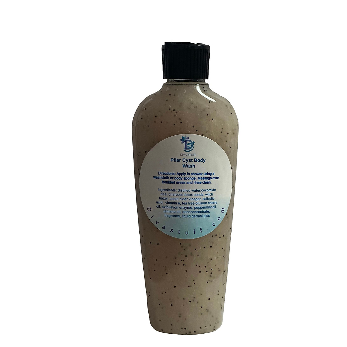 Diva Stuff Body Wash For Body Acne, For Those Who Have Problems With Body Acne, Pustules, Bumps, Lumps and Cysts, 8 Fluid Oounces