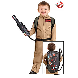 Fun Costumes Ghostbusters Costume with Proton Pack Accessory for Toddlers, Ghostbusters Jumpsuit, Ghost Hunter for Halloween 4T