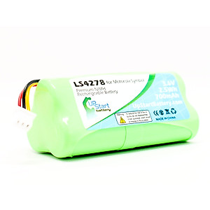 2X Pack Barcode Scanner Battery Replacement for Motorola Symbol LS4278 (700mAh, 3.6V, NI-MH) - Compatible with Motorola Symbol BTRY-LS42RAAOE-01, Symbol 82-67705-01, Symbol LS4278-M, Symbol LS-4278
