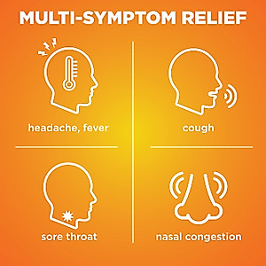 Amazon Basic Care Daytime Cold and Flu Relief, Non-Drowsy, Liquid Medicine, Original Flavor, 12 fl oz (Pack of 1)