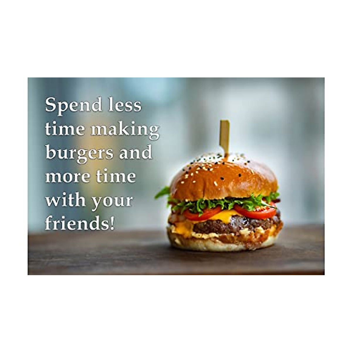 Legend Burger Press, Hamburger Patty Maker, Easy to Clean, 304 Stainless Steel, Commercial Grade, Burger Press Patty Maker, Hamburger Maker Mold, 4.33 inch