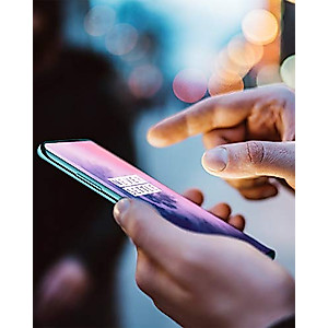 DTTO for Oneplus 7 Pro Case, Soft TPU Clear Stylish Cover All-Round Protection Anti-Falling Case with Metal Luster Edge for Oneplus 7 Pro,Sky Blue