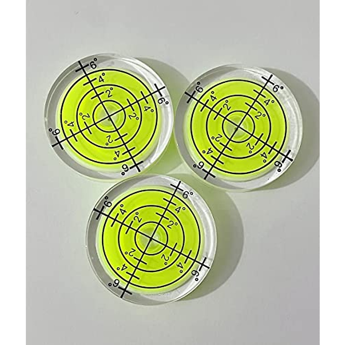 ZOGUHEKE 4Pcs Bubble Spirit Levels Bullseye Level Bubble for Leveling RV Fridge Camper Travel Trailer Motorhome Machine Tripod Turntable Layout Tools (32x7mm)