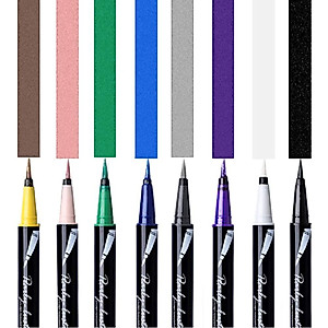 Eyeliner Pencil Eye Liner Pen Green Liquid for Women Girl Matte Long Lasting Professional Smudge Proof and Waterproof Natural Perfect Eye Makeup with Non-dizzy Dyeing (Green)