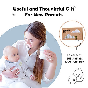 KeaBabies 8-Pack Organic Baby Bandana Drool Bibs - Stylish Unisex Bandana Bibs, Super Absorbent Bandana Drool Bibs, Gentle Teething Bibs for Infants, Organic Cotton Baby Bib (Constellation)