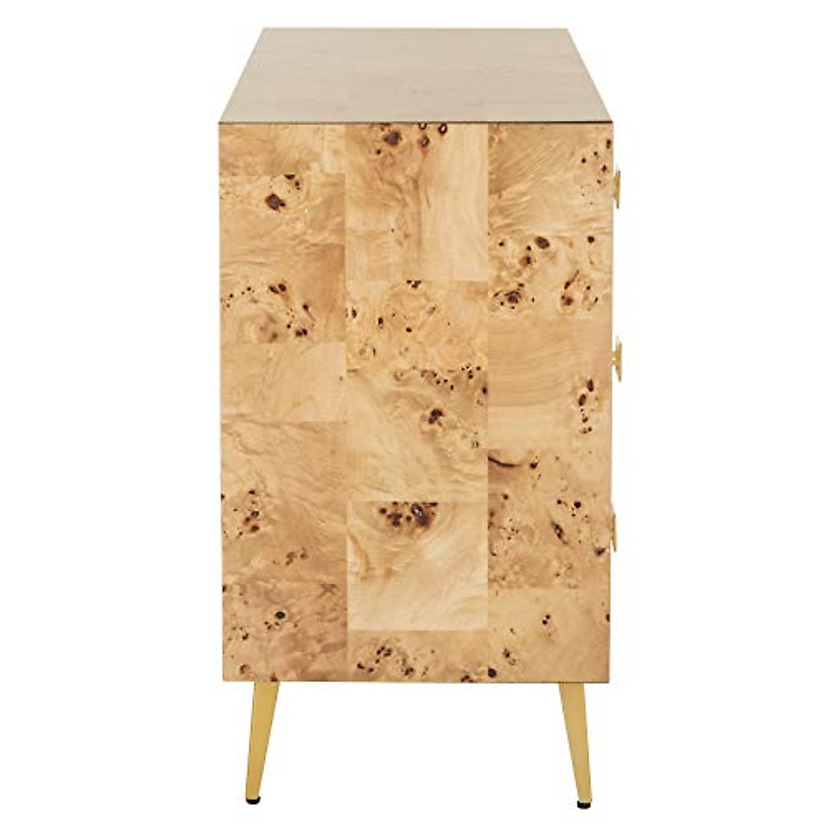 Safavieh Home Katia Modern Natural and Gold 3-drawer Chest