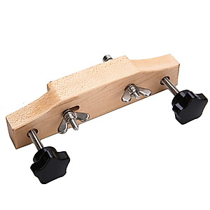 Guitar Bridge Clamp,Maple Guitar Bridge Clamp Repair Tools for Acoustic Classical Guitars Luthier Tools with Cork Gasket L-Wrench