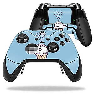 MightySkins Skin Compatible with Microsoft Xbox One Elite Controller - Whale Ice Cream | Protective, Durable, and Unique Vinyl wrap Cover | Easy to Apply, Remove, and Change Styles | Made in The USA