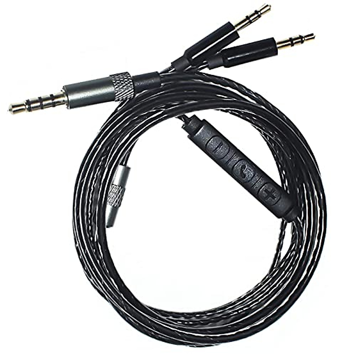 Xivip Replacement Cable Compatible with Sol Republic Master Tracks HD V8, V10, V12, Sol Republic X3 Headphone (Black with Control), 120cm/4ft