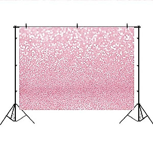 Lofaris Pink Bokeh Photography Backdrop Shinny Spots Sparkle Abstract Halos Background Newborn Baby Shower Birthday Party Decorations Portrait Photo Booth Props 7x5ft