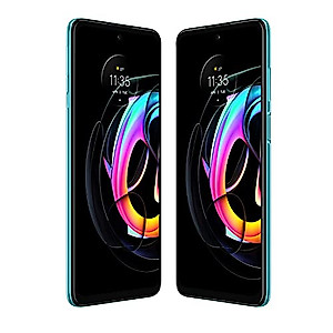 Motorola Edge 20 Lite (128GB, 6GB) 6.7" 90Hz OLED, Dual SIM (Euro 5G / Global 4G LTE) GSM Unlocked (T-Mobile, AT&T, Metro) International Model XT2139-1 (Lagoon Green)