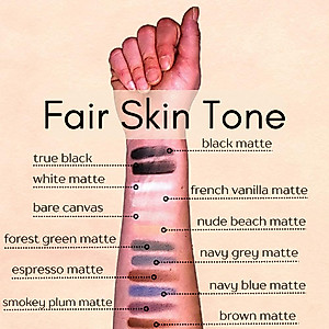 Pure Ziva Navy Blue Grey Gray Silver Matte Opaque Vegan Pressed Powder Single Eyeshadow; Talc, Paraben & Cruelty Free