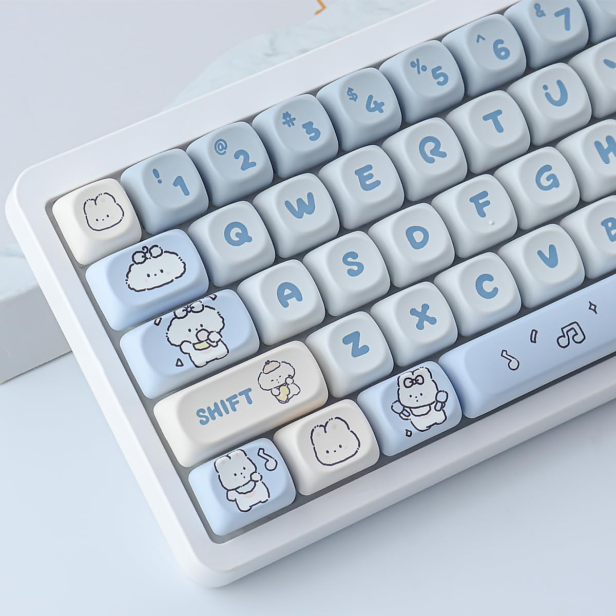 JOMKIZ 139 Keys PBT Keycaps,MOA Profile Keycaps Dye Sublimation Customized ANSI Layout Keycaps Set for Cherry MX Magnetic Switches Mechanical Keyboards