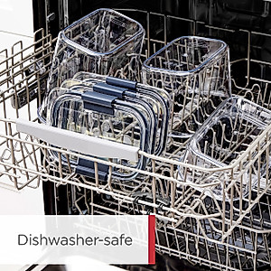 Rubbermaid Brilliance BPA Free Food Storage Containers Set with Lids (10 Pieces) and Brilliance BPA Free Food Storage Containers Set with Lids (6 Pieces)