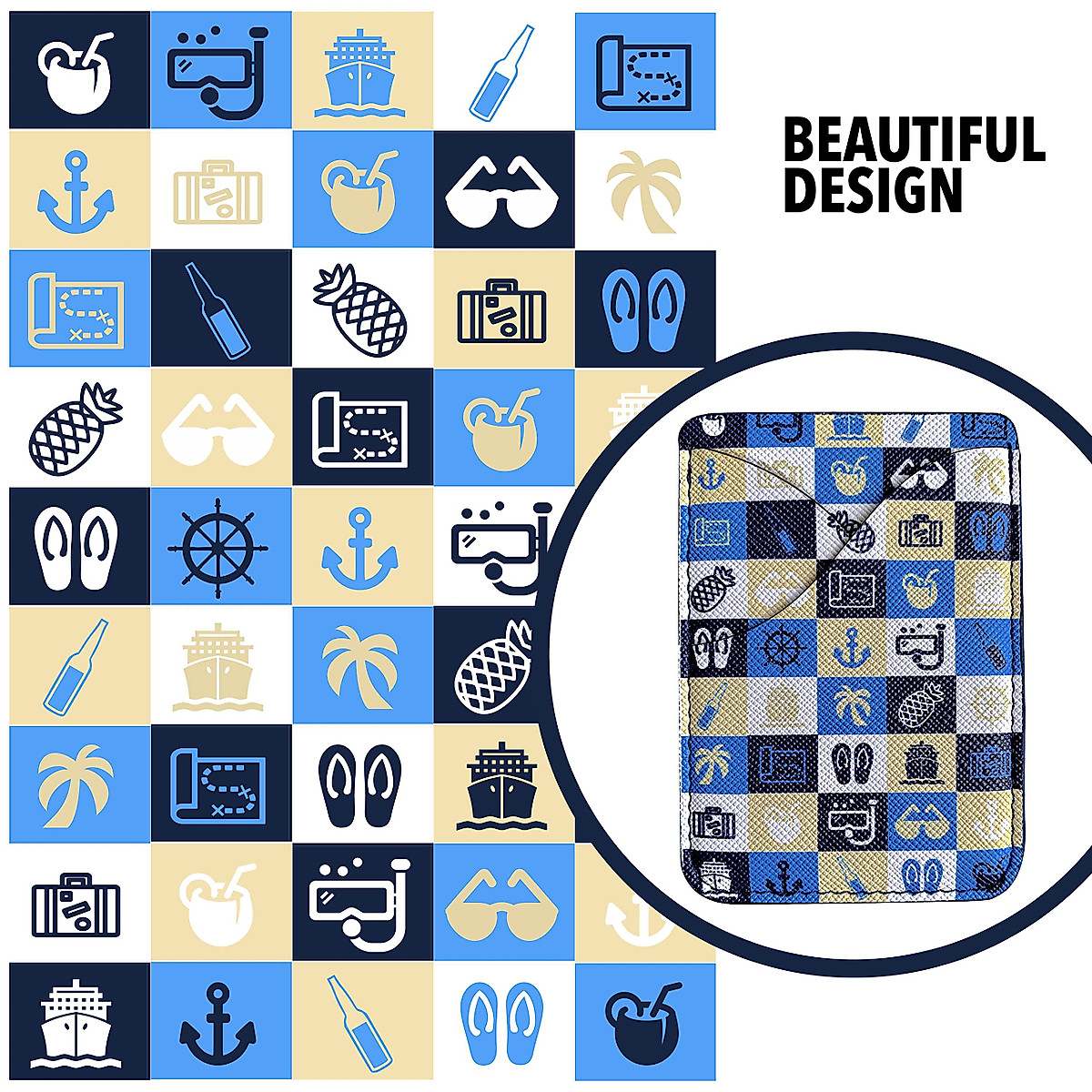 Cruise Card Holder Phone Pouch Wallet for Ship ID Key Cards Cruise Essential