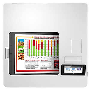 HP Color Laserjet Enterprise M555dn Print only Wired Laser Printer, 4.3" Touchscreen LCD Display, 40 ppm, 600 x 600 dpi, 1 GB Memory, Auto Duplex Printing, Ethernet, USB, Cbmou Printer Cable