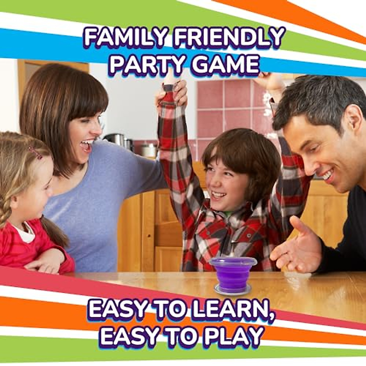 Foxmind Slam Words Quick Word Game, Educational Alphabet Dice Games to Improve Vocabulary, 20 Minute Travel Board Games for 2 or More, Word Board Games for Family Night, Parties