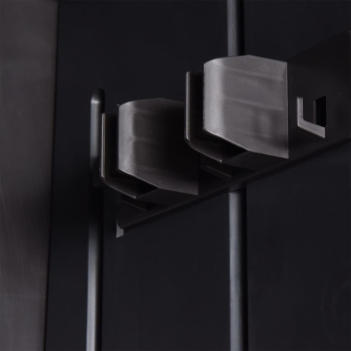 vidaXL Black Garden Storage Cabinet with PP Rattan Look - Versatile Use, Rugged Construction, Easy to Clean, Ideal for Patio and Garage Storage