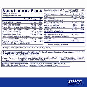 Pure Encapsulations Multi T/D | Multivitamin and Mineral Supplement to Support Daily Wellness and Cardiovascular Health with a Well-Balanced Diet* | 120 Capsules